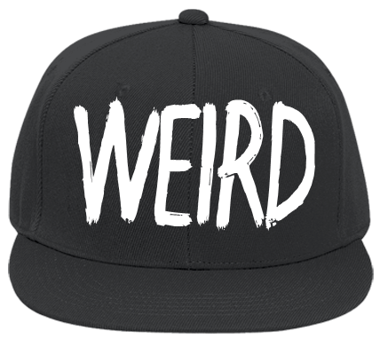 WEIRD Wool Blend Snapback Flat Bill Hat