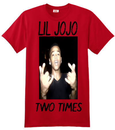 LIL JOJO TWO TIMES RIP JOJO 069 Custom Screen Printed Hanes T-Shirt