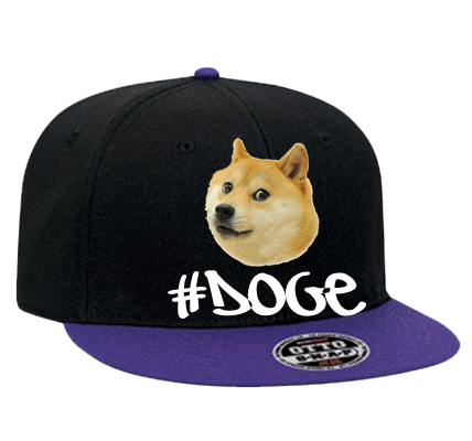 DOGE Wool Blend Snapback Flat Bill Hat