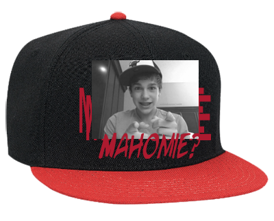 MAHOMIE AUSTIN MAHONE Wool Blend Snapback Flat Bill Hat