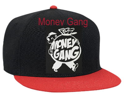 MONEY GANG - Snapback Flat Bill Hat - 125-978 - 125-9782037 - Custom ...