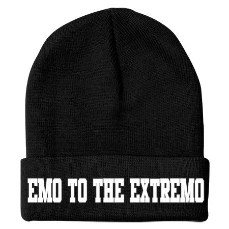 EMO TO THE EXTREMO Design Custom Printed Beanie | Unisex Yupoong Beanie ...