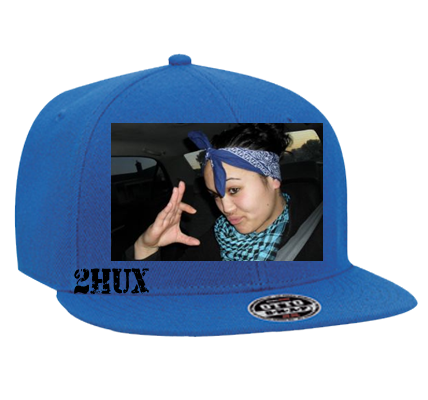 2HUX WEST SIDE QUEEN CRIP Wool Blend Snapback Flat Bill Hat