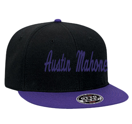 AUSTIN MAHONE Wool Blend Snapback Flat Bill Hat
