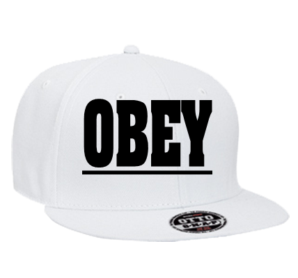 OBEY Wool Blend Snapback Flat Bill Hat