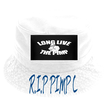 RIP PIMP C Short Brim Custom Bucket Hats