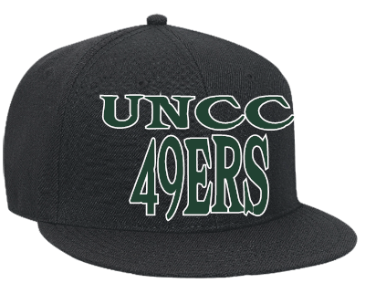 UNCC 49ERS Wool Blend Snapback Flat Bill Hat