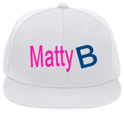 MATTY B Wool Blend Snapback Flat Bill Hat