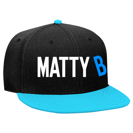 MATTY B Wool Blend Snapback Flat Bill Hat