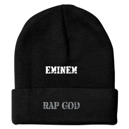 RAP GOD EMINEM Design Custom Printed Beanie | Unisex Yupoong Beanie 1501kc