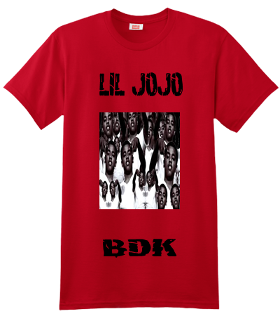 LIL JOJO BDK 069 DBLOCK Custom Screen Printed Hanes T-Shirt