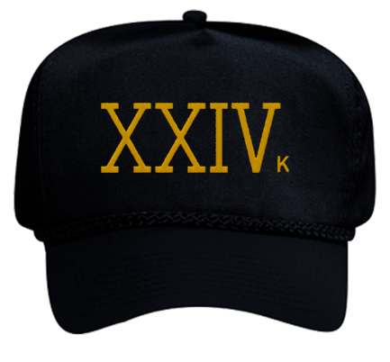 XXIVK Magic Gold on White Golf Style Hat Otto Cap