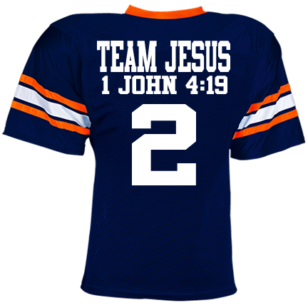 Team Jesus New - Adult Team Football Jersey - Teamwork Athletic - 1324 ...