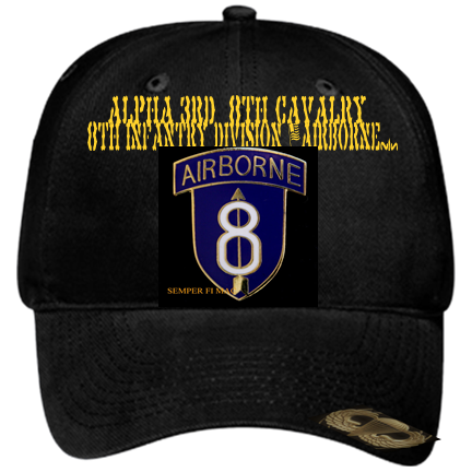8TH INFANTRY DIVISION AIRBORNE Low Pro Style Otto Cap